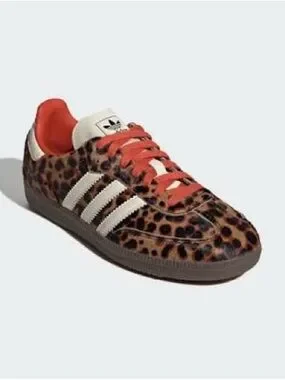 adidas | Shoes | Adidas Leopard Print Samba In Brown Black White Orange ...